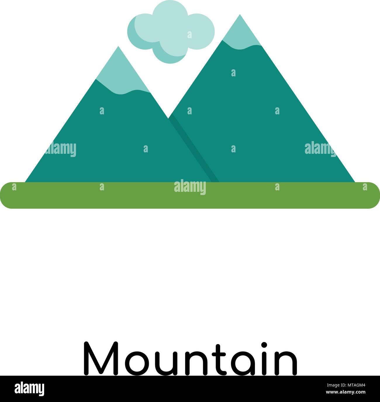 Berg Symbol auf weißem Hintergrund für Ihre Web- und mobile App Design ...