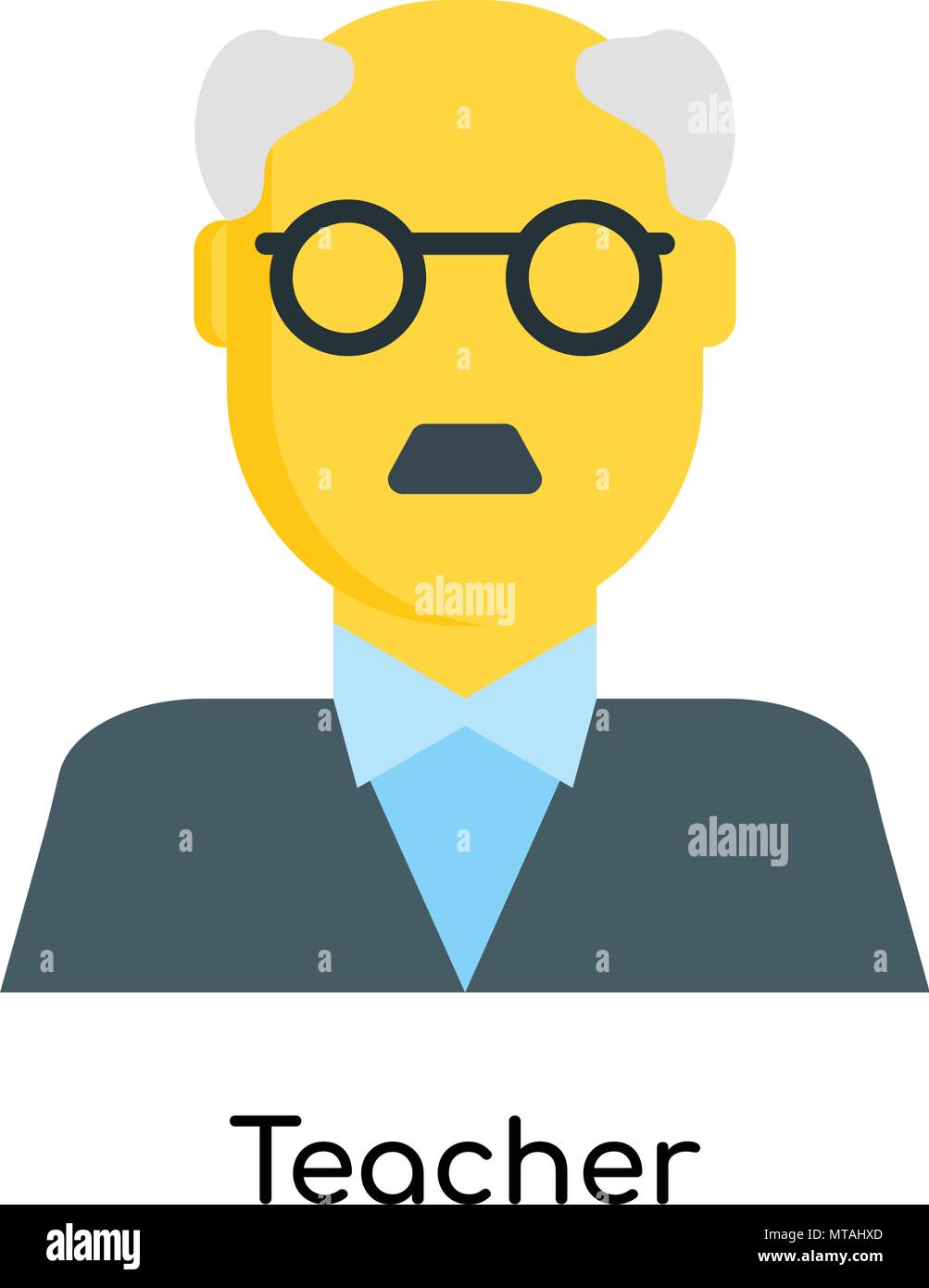 Lehrer Symbol auf weißem Hintergrund für Ihre Web- und mobile App ...