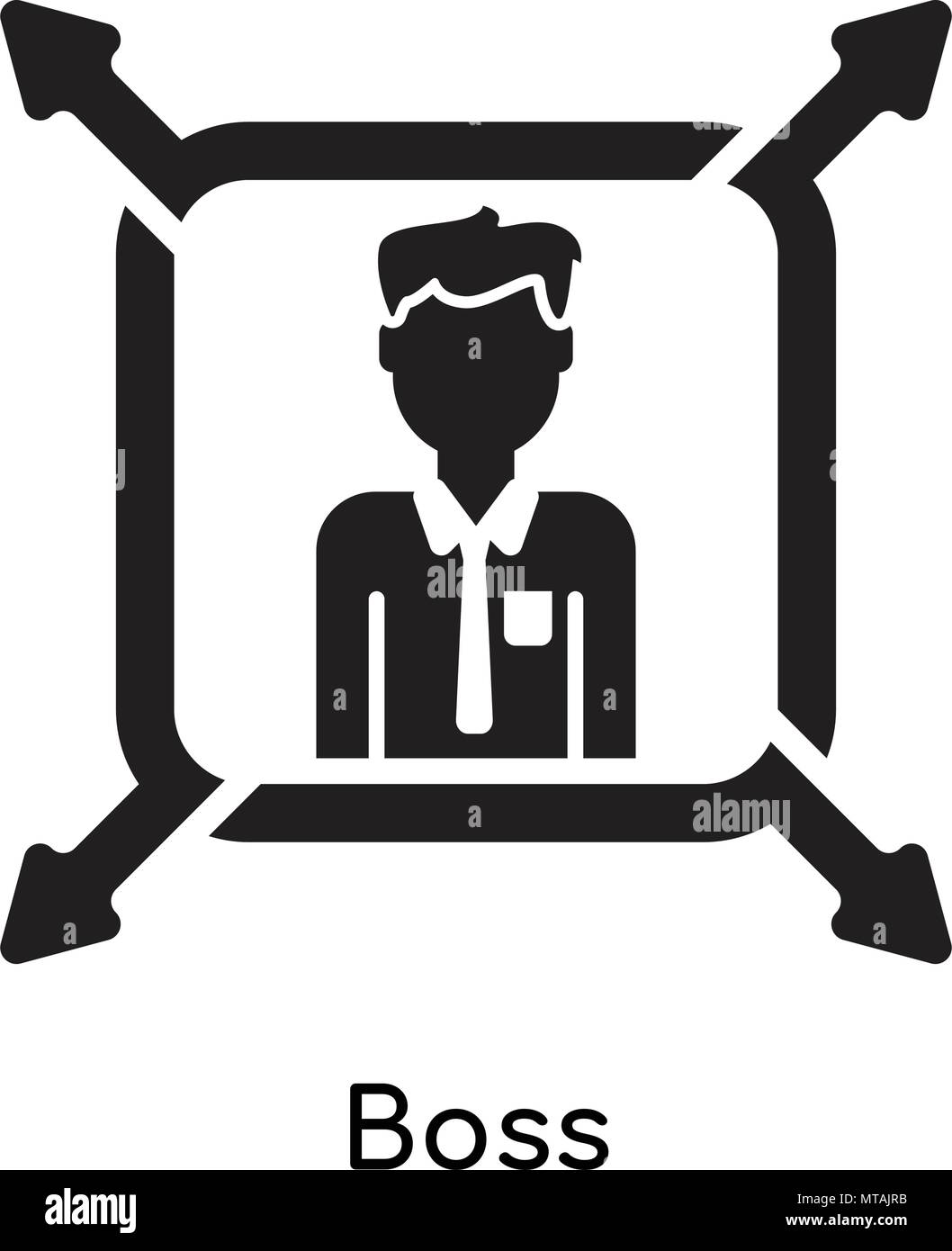 Boss Symbol auf weißem Hintergrund für Ihre Web- und mobile App Design ...