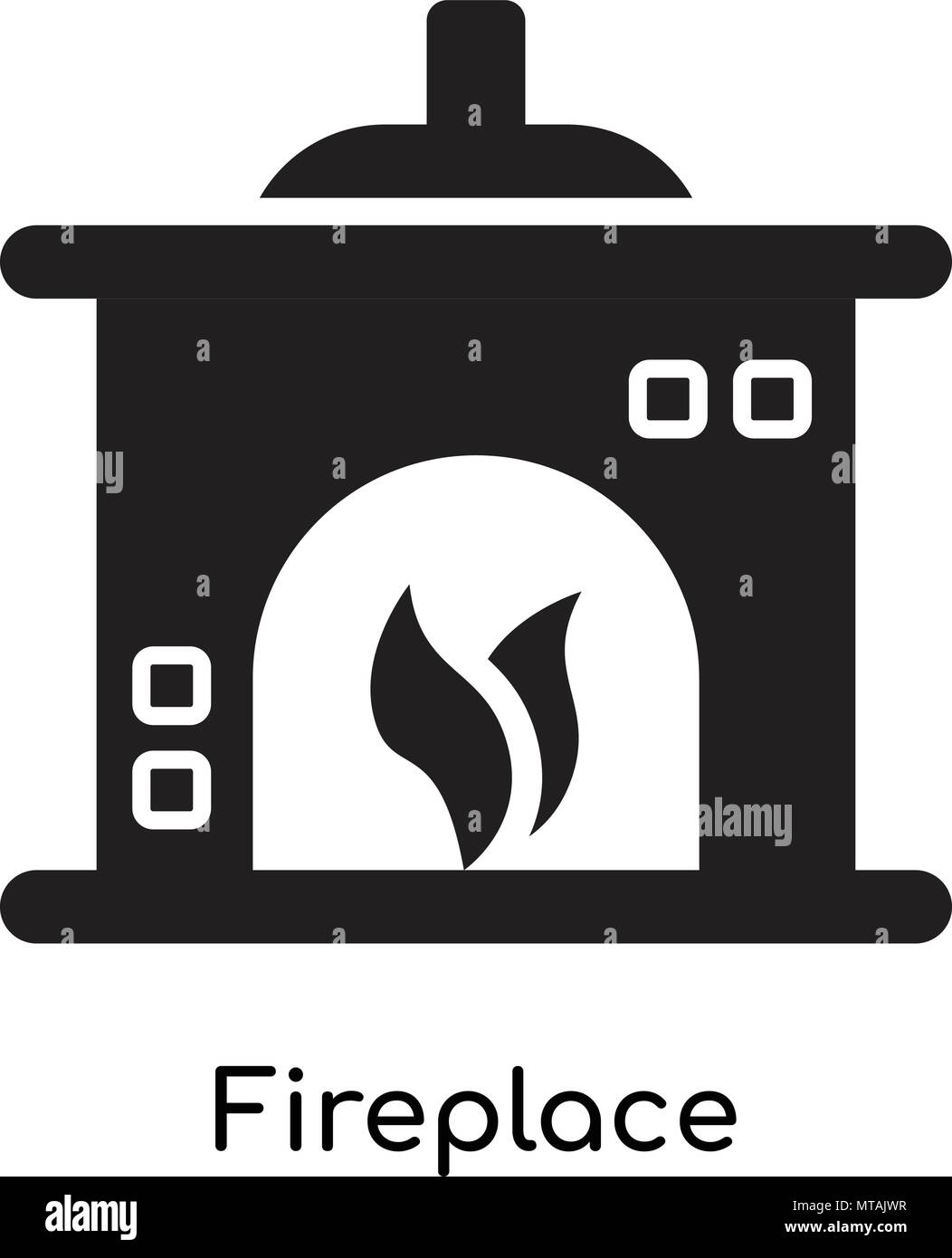 Kamin Symbol auf weißem Hintergrund für Ihre Web- und mobile App Design ...