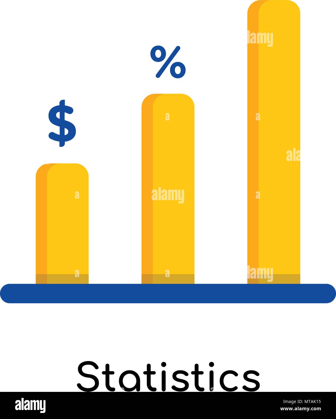 Statistiken Symbol auf weißem Hintergrund für Ihre Web- und mobile App ...