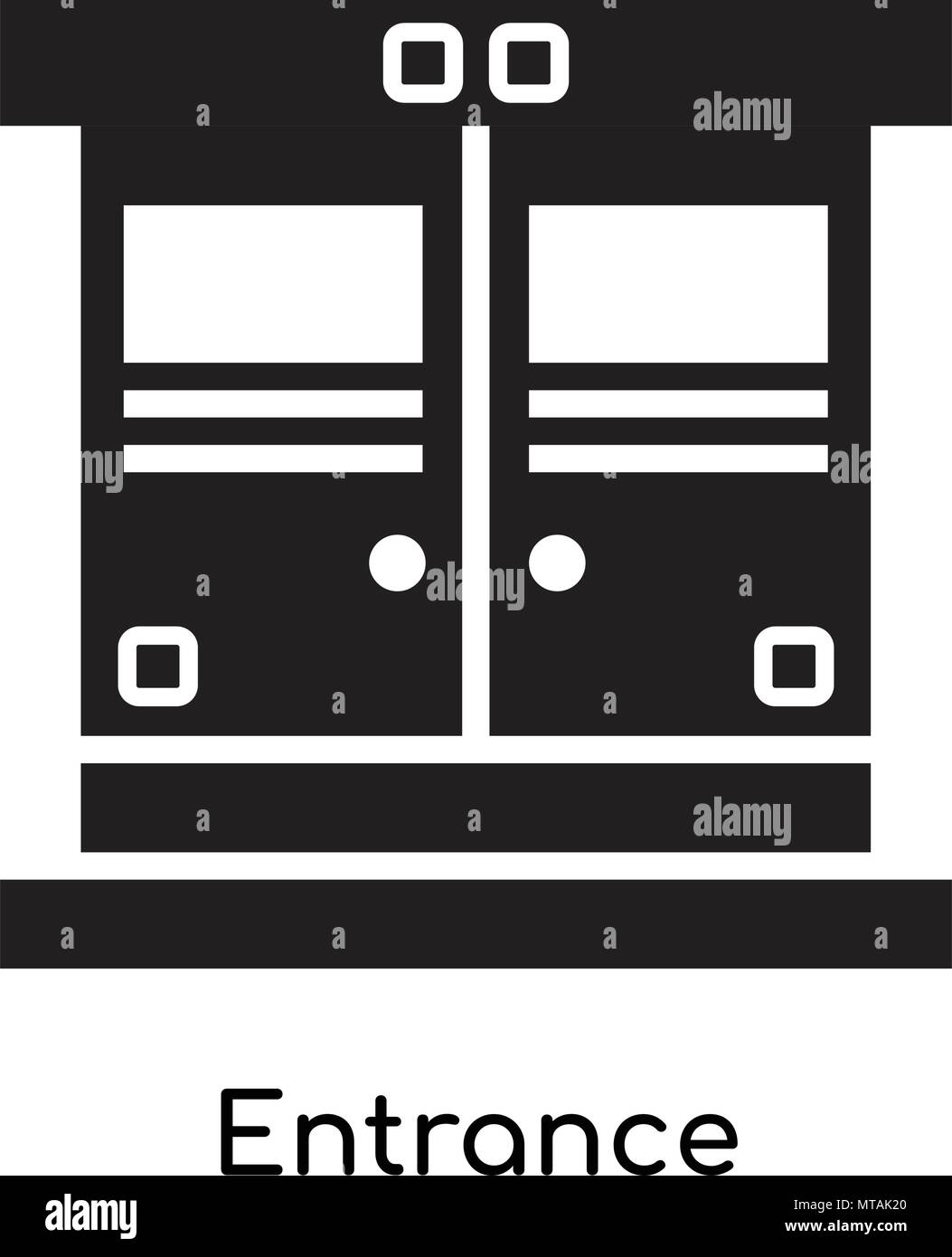 Eingang Symbol auf weißem Hintergrund für Ihre Web- und mobile App ...