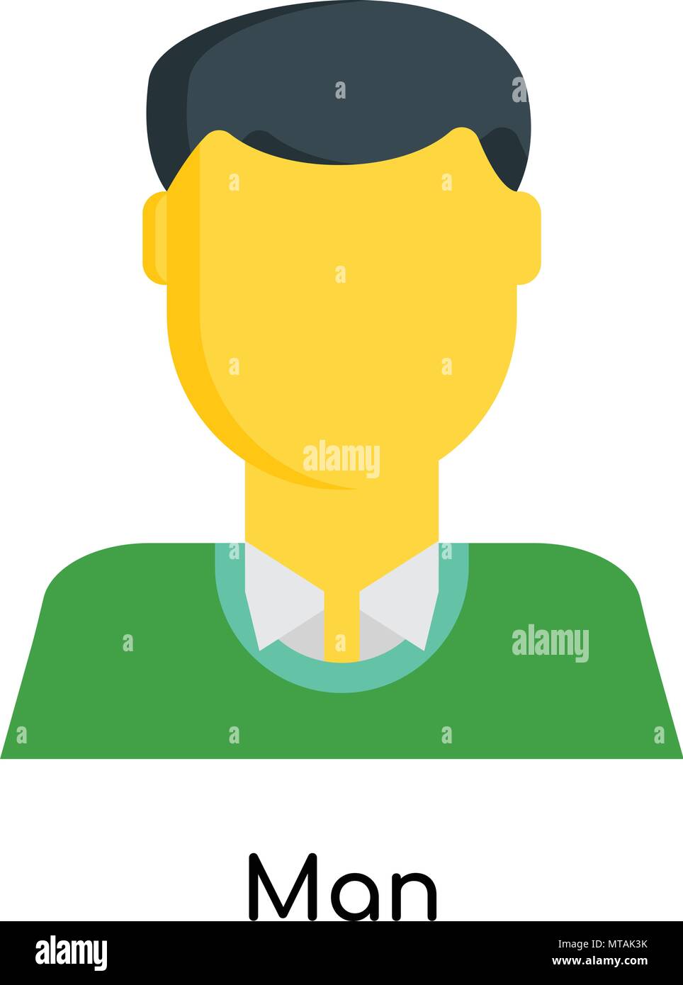 Mann Symbol auf weißem Hintergrund für Ihre Web- und mobile App Design ...