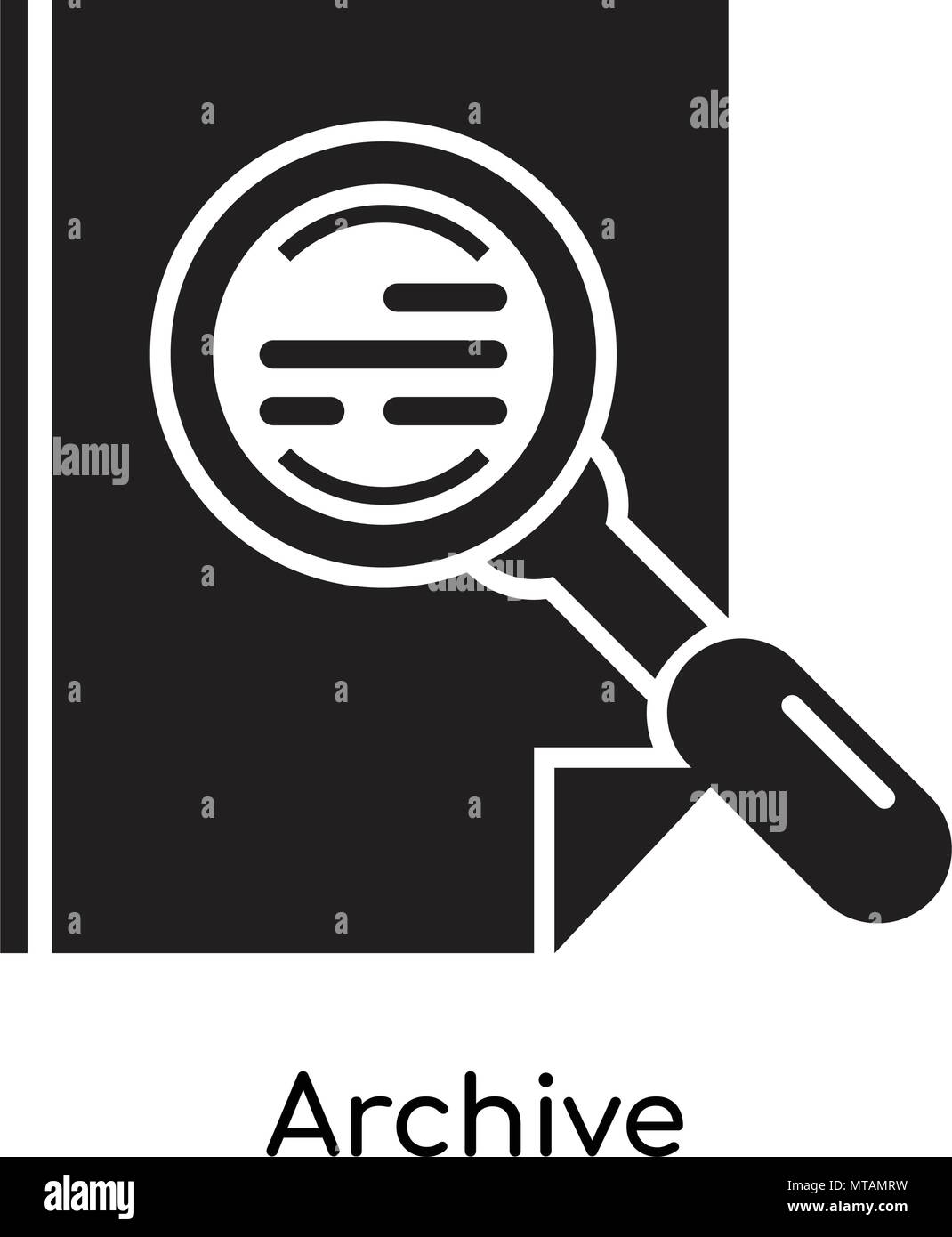 Archiv Symbol auf weißem Hintergrund für Ihre Web- und mobile App ...