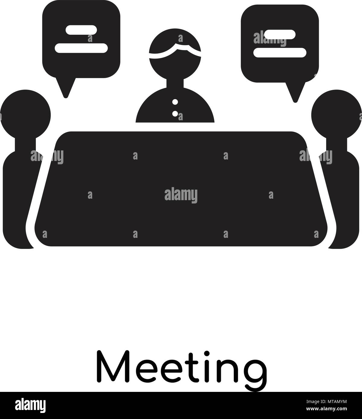Sitzung Symbol auf weißem Hintergrund für Ihre Web- und mobile App ...