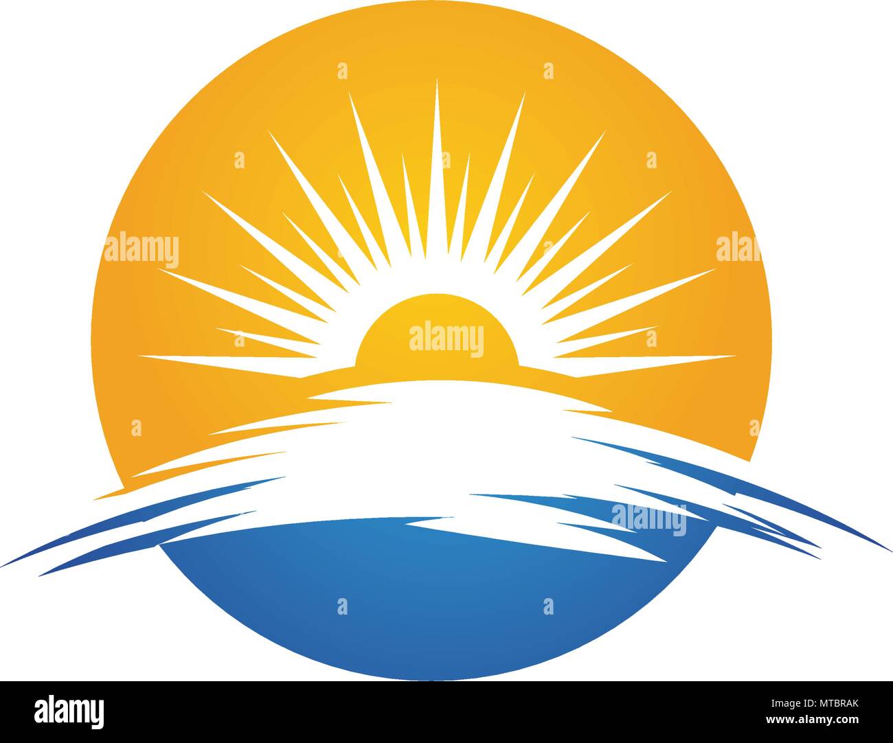 Sonne logo vektor Stock-Vektorgrafiken kaufen - Alamy