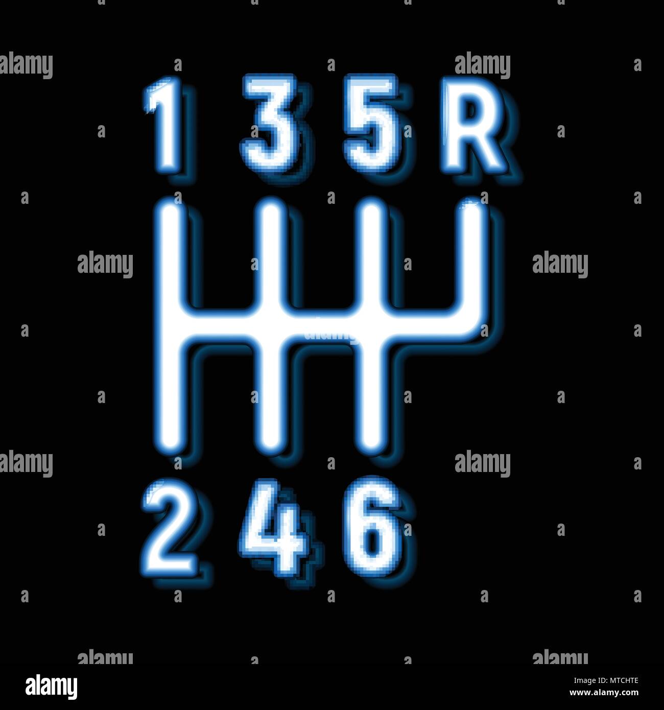 Car gear shift manual Stock-Vektorgrafiken kaufen - Alamy