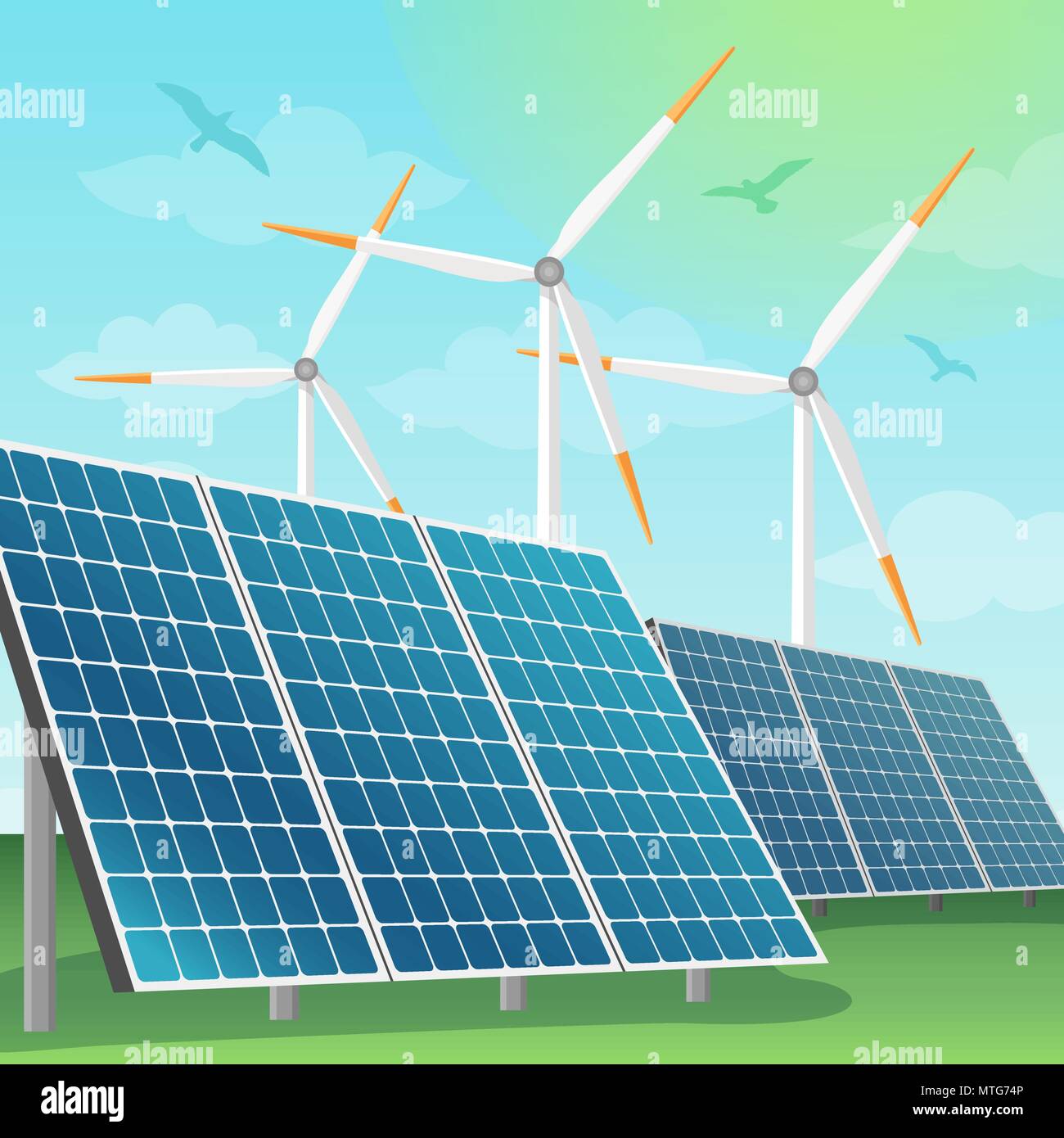 Cartoon illustration energy solar panel -Fotos und -Bildmaterial in ...