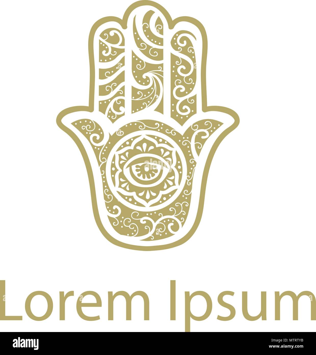 Die Hamsa Hand, alten Nahen Osten Amulett symbolisiert die Hand Gottes ...