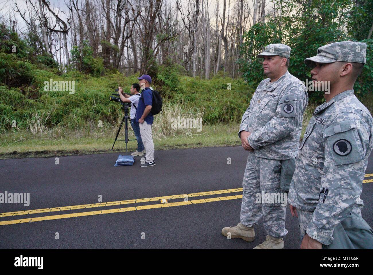 Mitglieder der Pennsylvania National Guard Public Affairs Team, Major ...