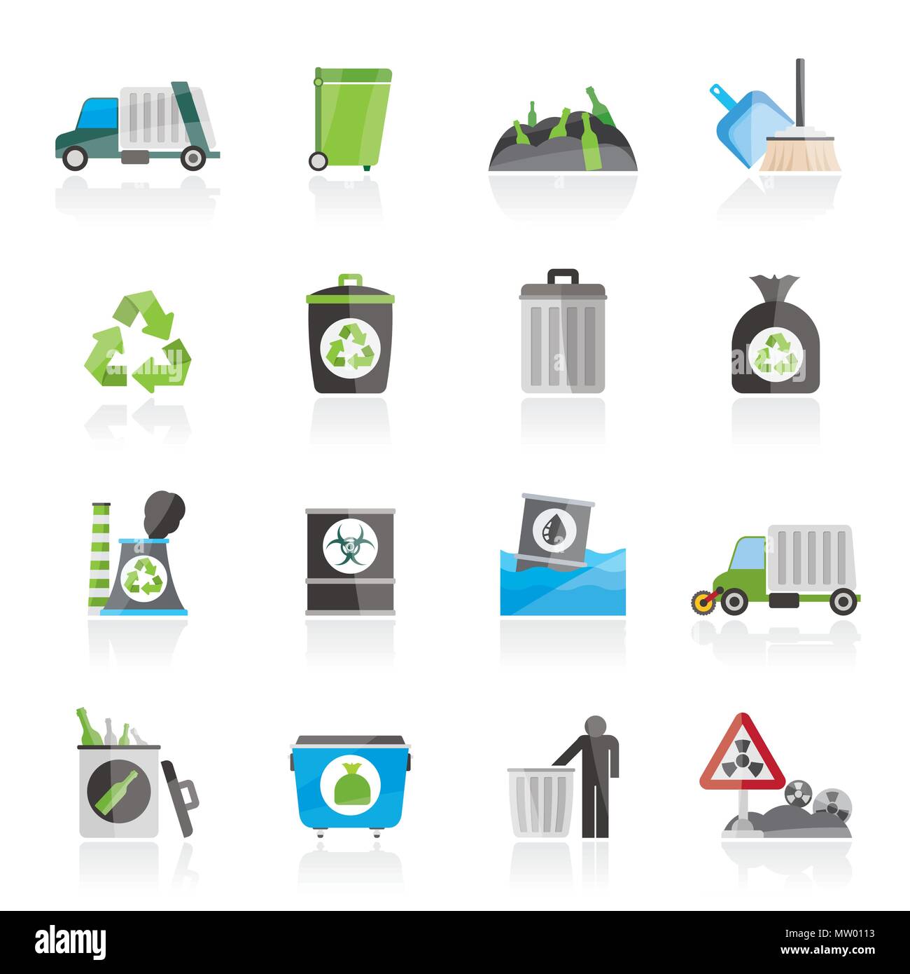 Garbage Vector Vectors Stockfotos und -bilder Kaufen - Alamy