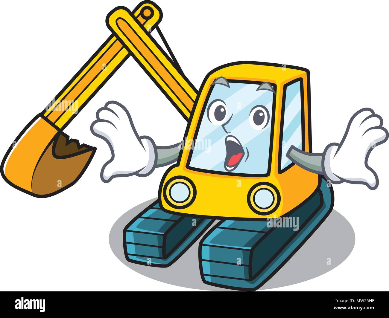 Bagger maskottchen cartoon stil -Fotos und -Bildmaterial in hoher ...