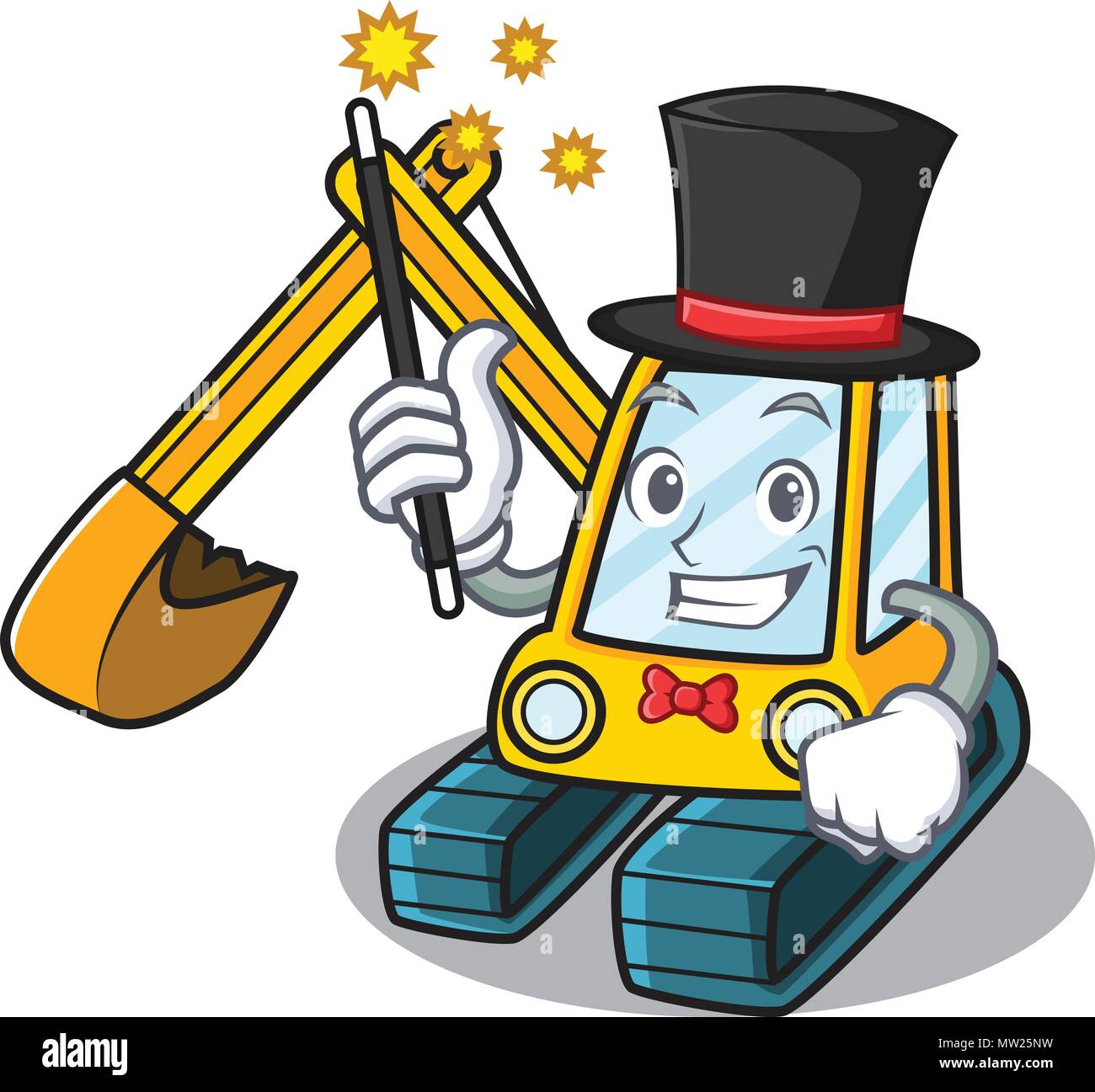 Bagger maskottchen cartoon stil -Fotos und -Bildmaterial in hoher ...