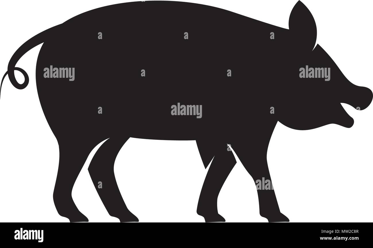 Schwein Logo Vorlage Vektor icon Abbildung design Stock-Vektorgrafik ...