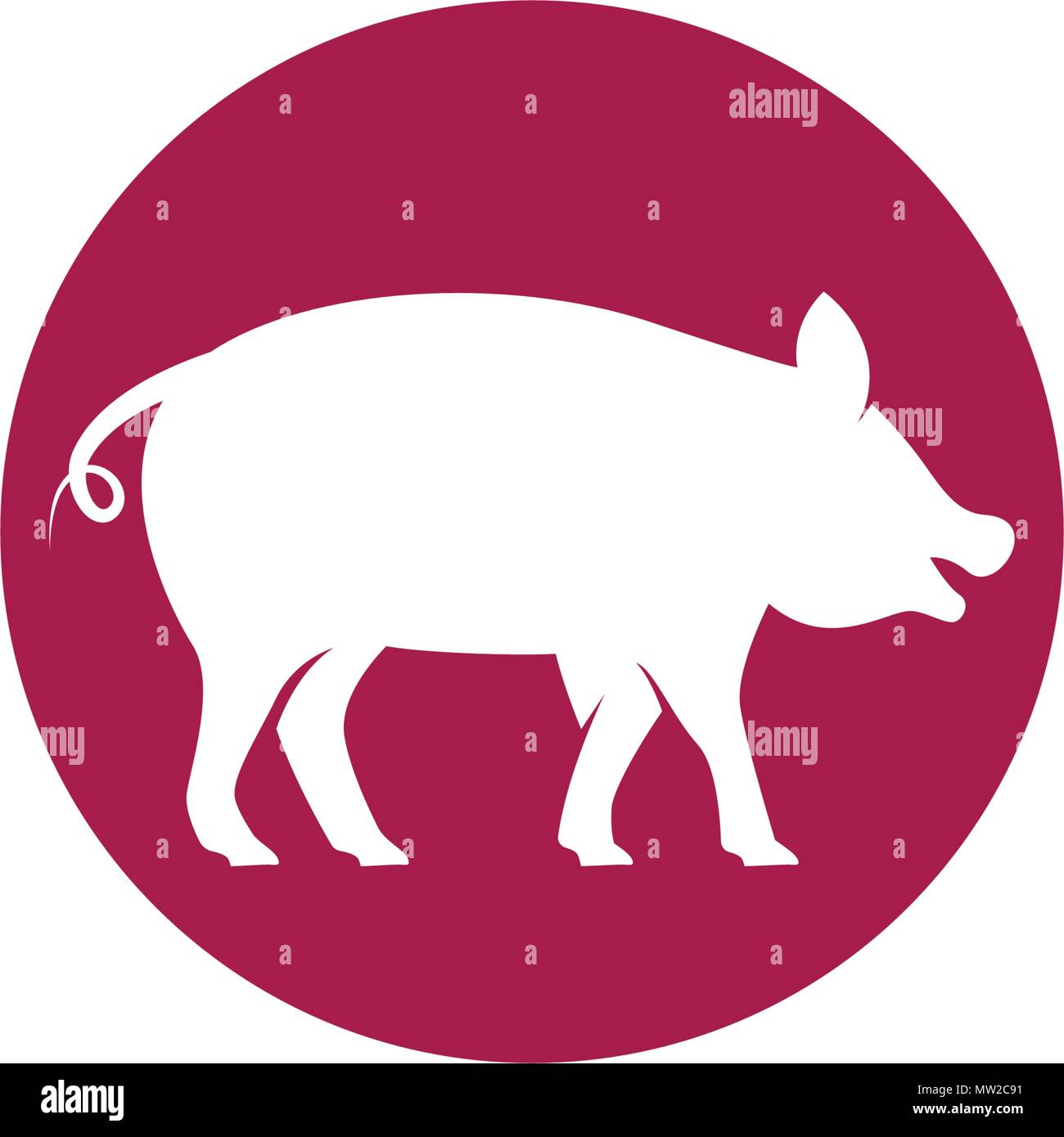 Schwein gesicht symbol vektor vektoren -Fotos und -Bildmaterial in ...