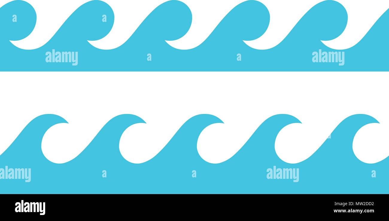Wasser Wellen Symbol Vorlage vector Illustration Design Stock ...