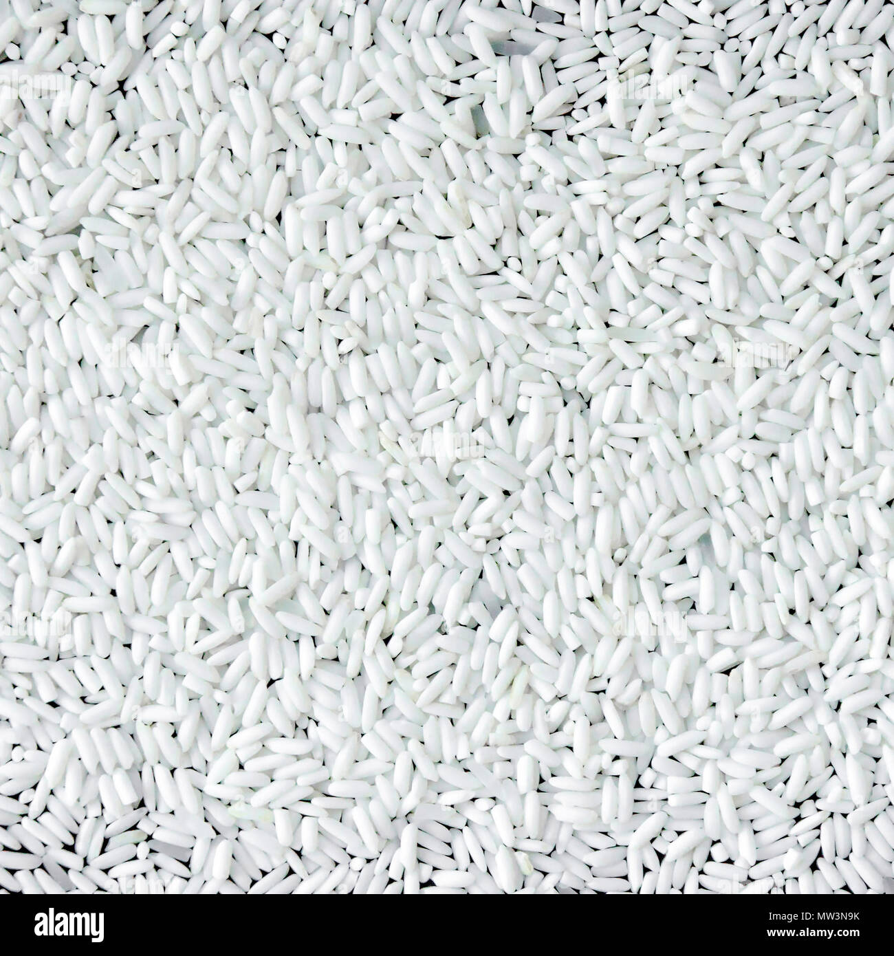 Von Stapel Saatgut von Reis zum Hintergrund, brauner Reis Getreide und ...