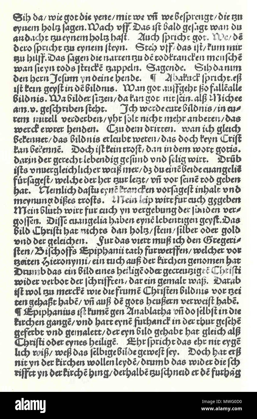 . English: Andreas Bodenstein von Karlstadt: von Abtuhung der Bylder ...