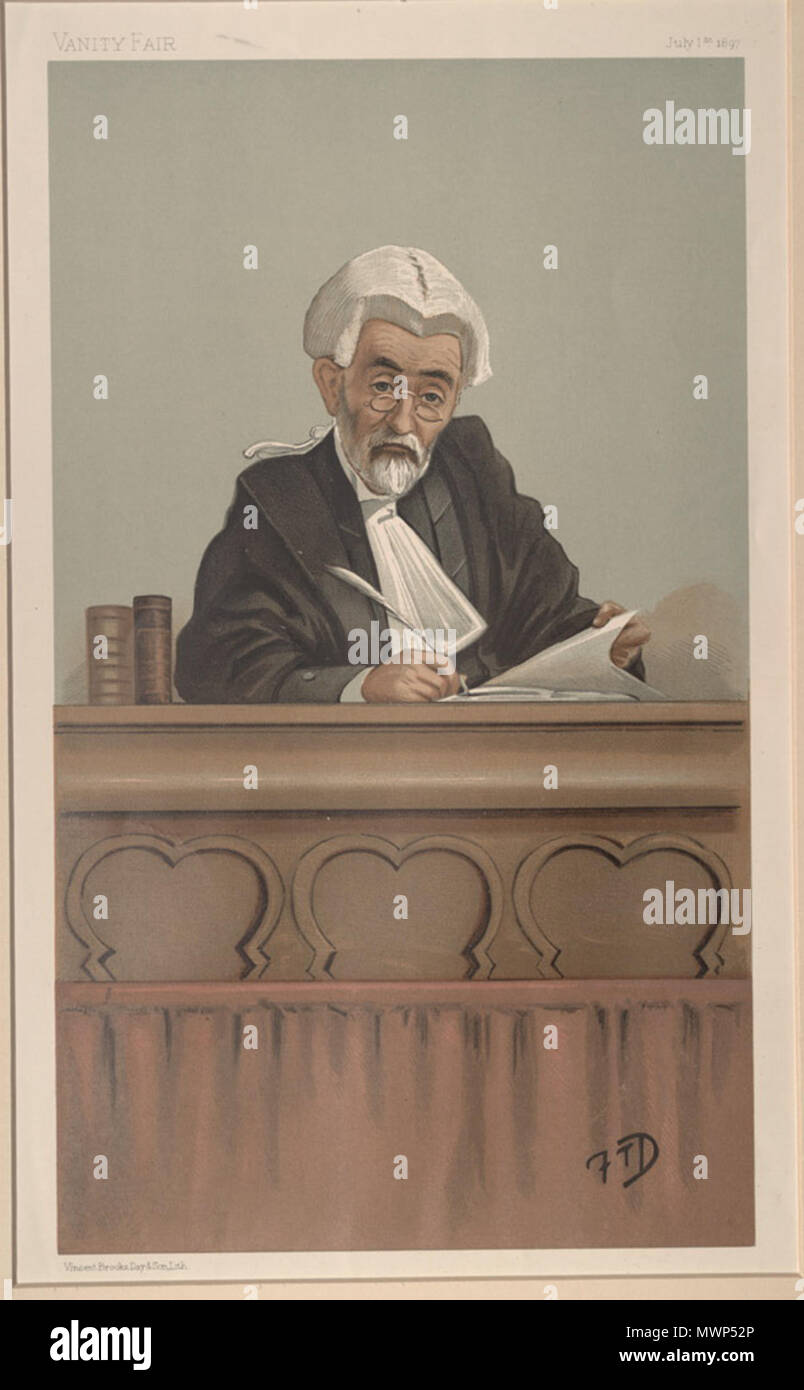 . Karikatur von Herrn Justiz Ridley. Bildunterschrift lesen ' Die neuen ...