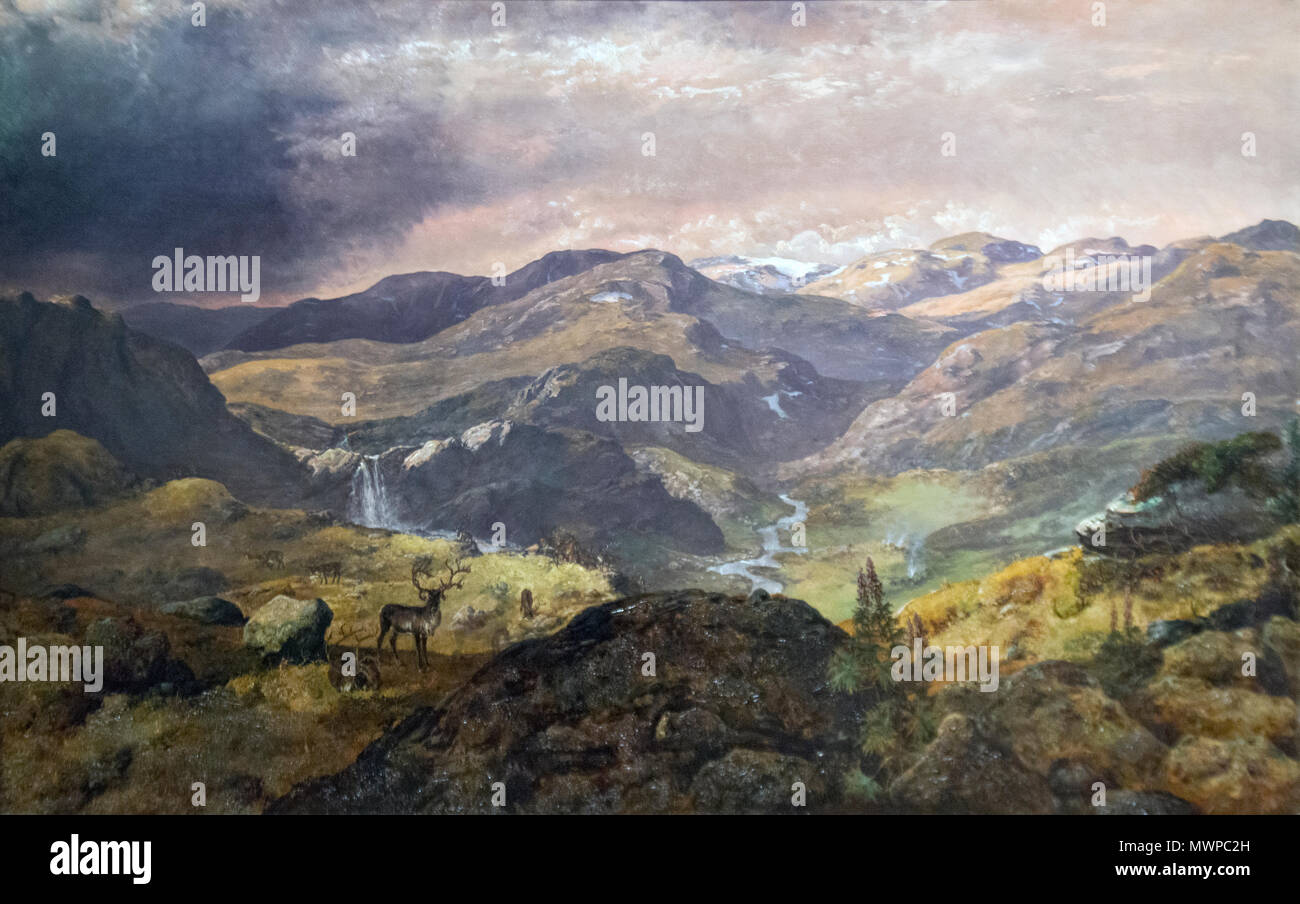 Johan Christian Dahl Malerei Stockfotos und -bilder Kaufen - Alamy