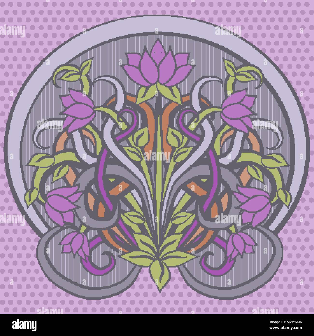 Jugendstil postkarte Stock-Vektorgrafiken kaufen - Alamy