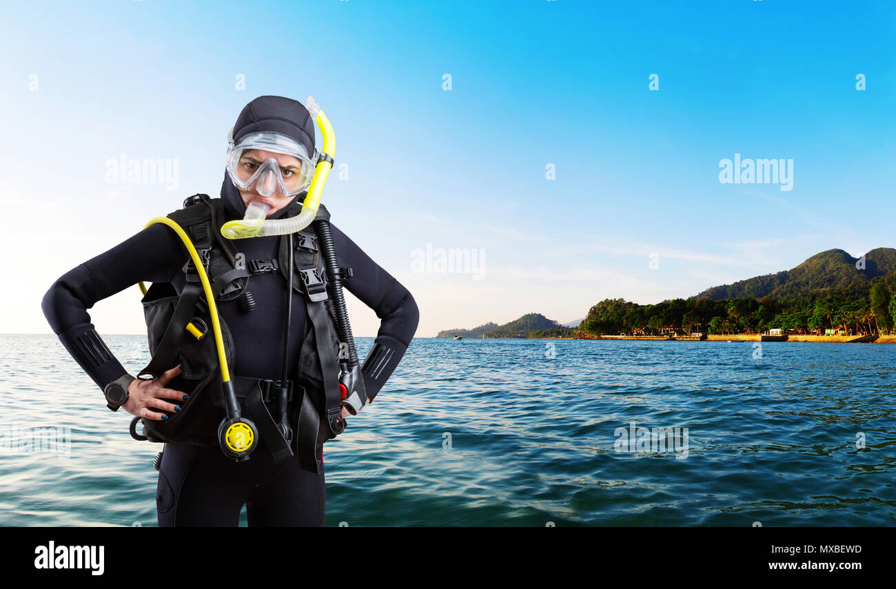 Portrait girl scuba mask in -Fotos und -Bildmaterial in hoher Auflösung ...