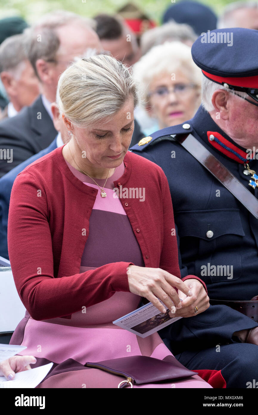 Staffordshire, Großbritannien. 4. Juni 2018 - Anne Sophie, die Gräfin ...