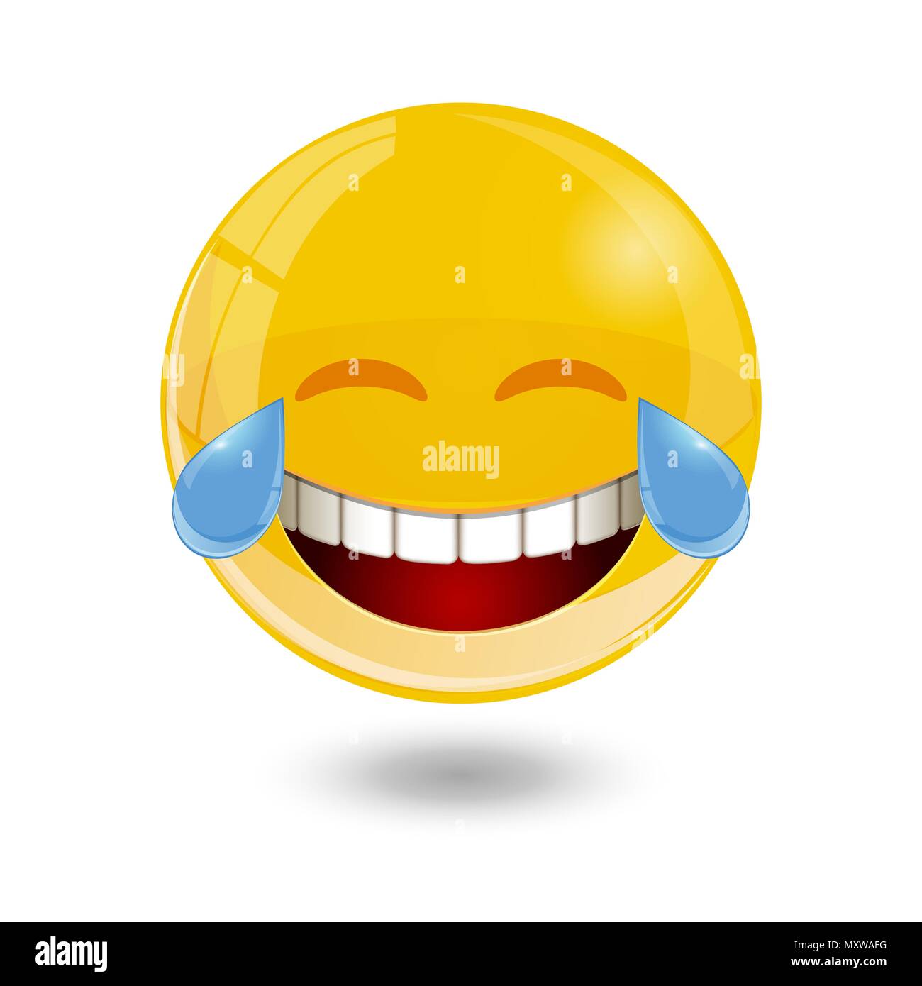 Gelbe smiley Emoticons, emoji, Vector Illustration Stock-Vektorgrafik ...