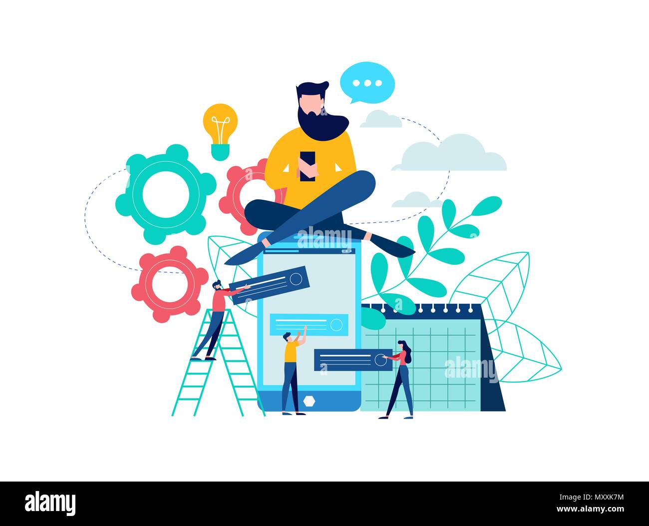 App entwicklungsunternehmen Stock-Vektorgrafiken kaufen - Alamy