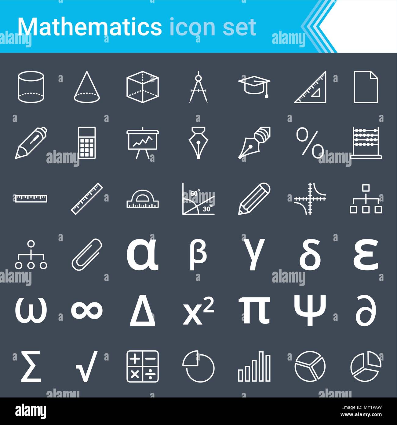 Mathématics Stock-Vektorgrafiken kaufen - Alamy
