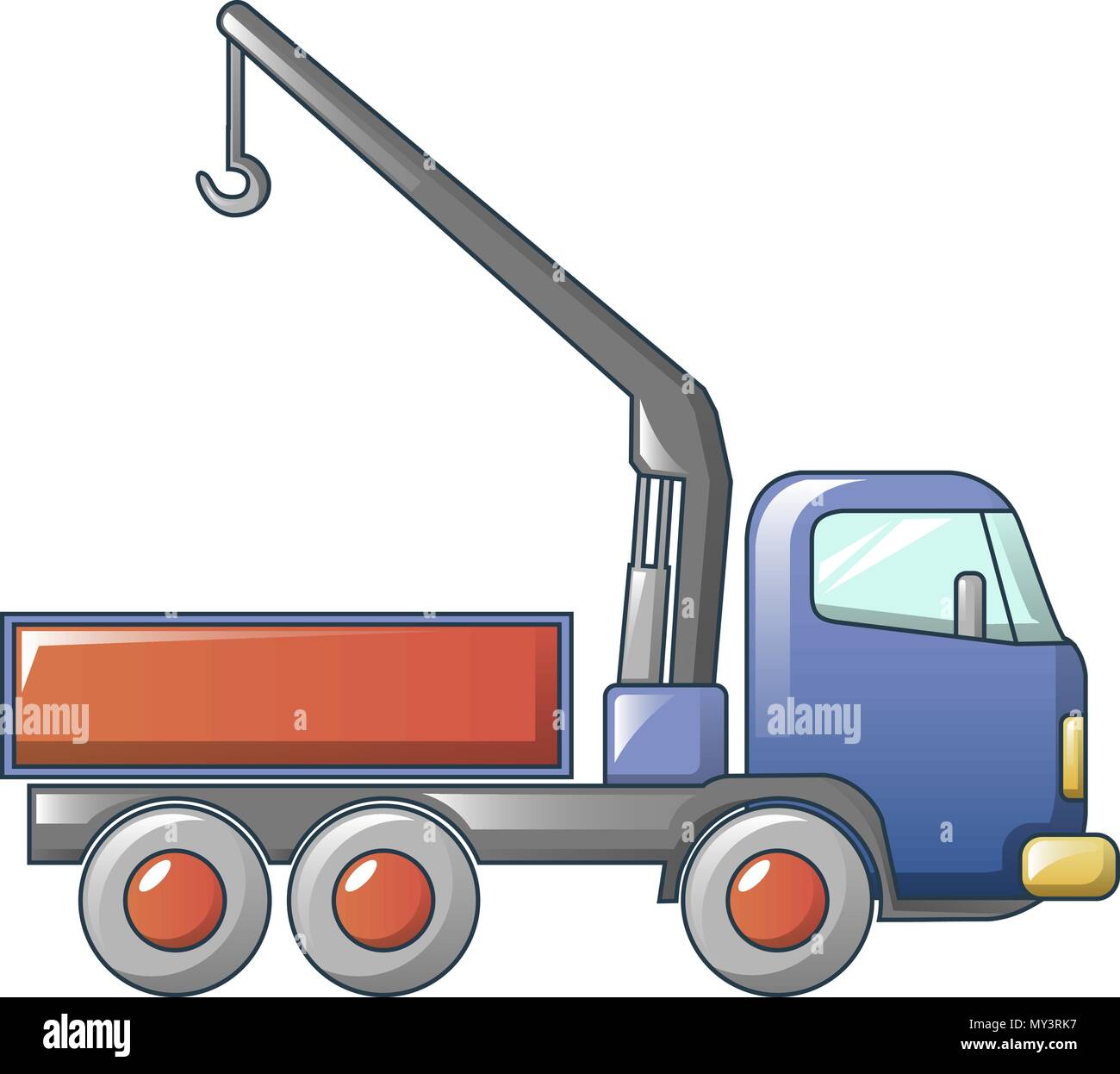 Hydraulic crane log icon cartoon -Fotos und -Bildmaterial in hoher Auflösung – Alamy