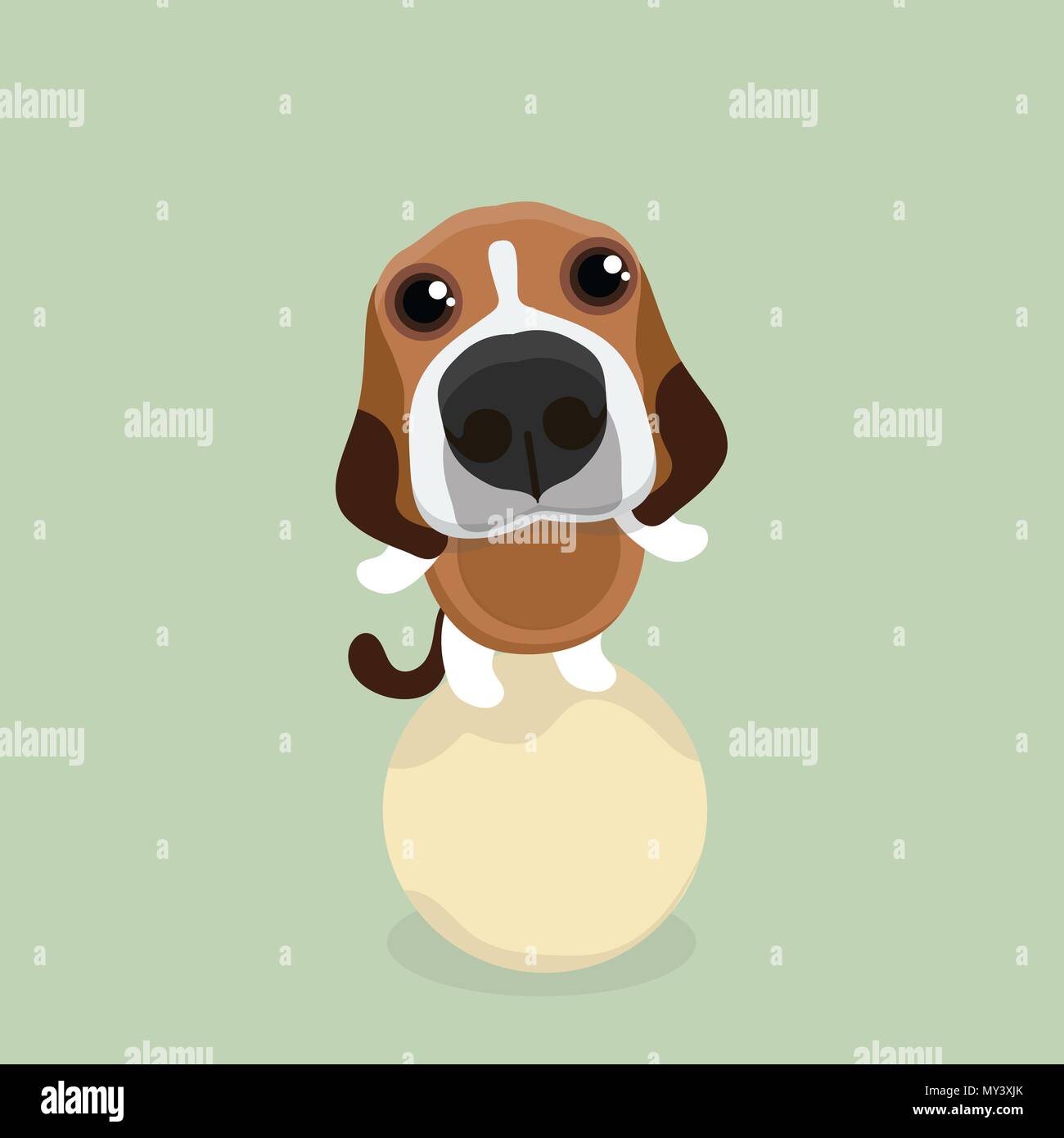 Beagle dog cartoon illustration Stock-Vektorgrafiken kaufen - Seite 2 ...