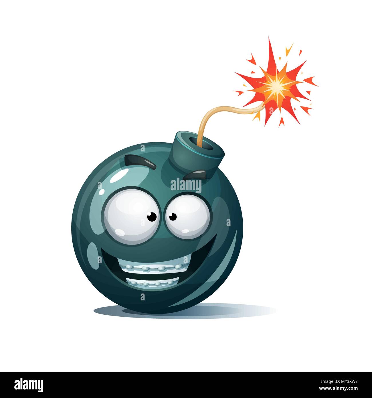 Bomb emoticon cartoon illustration Stock-Vektorgrafiken kaufen - Seite ...
