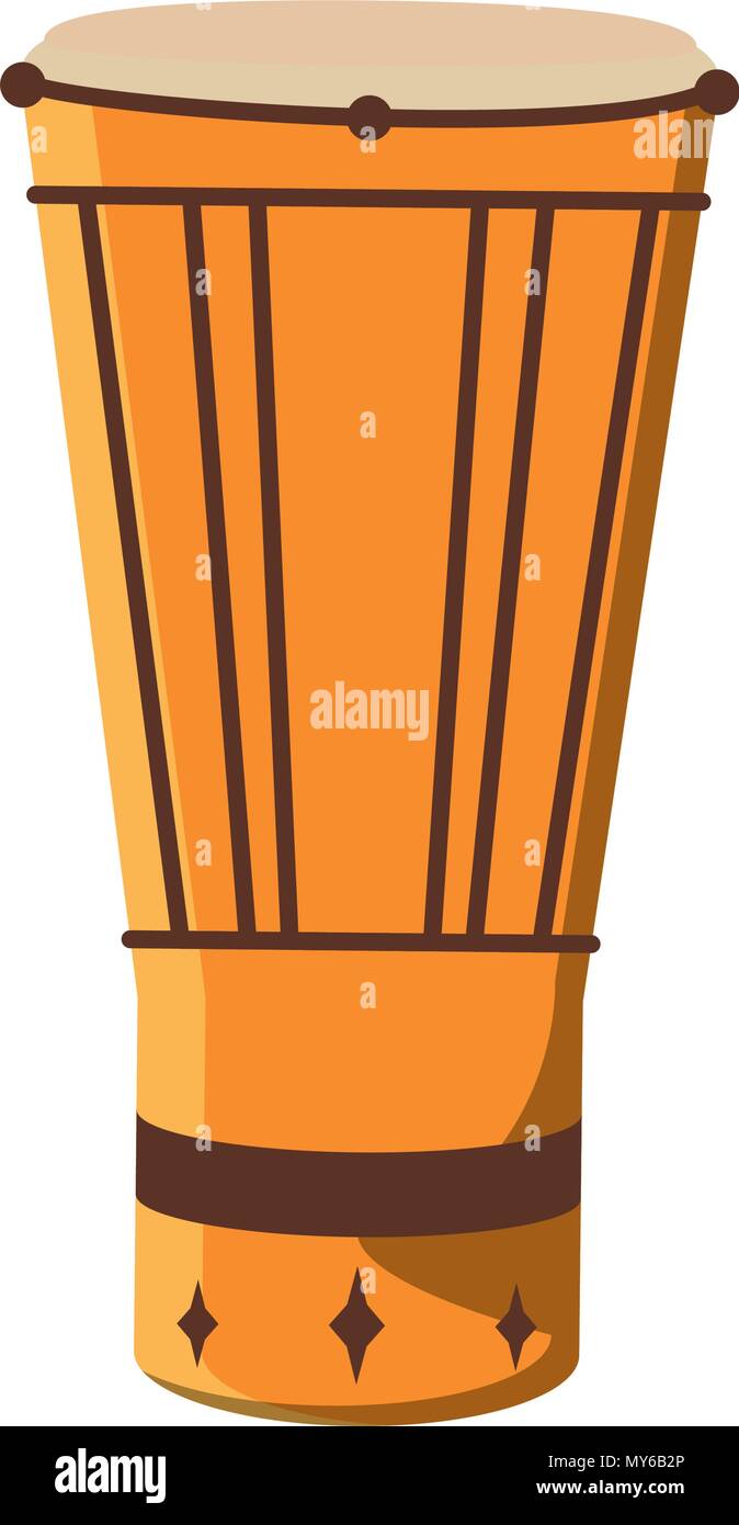 Samba Symbol auf weißem Hintergrund drum, Vector Illustration Stock ...