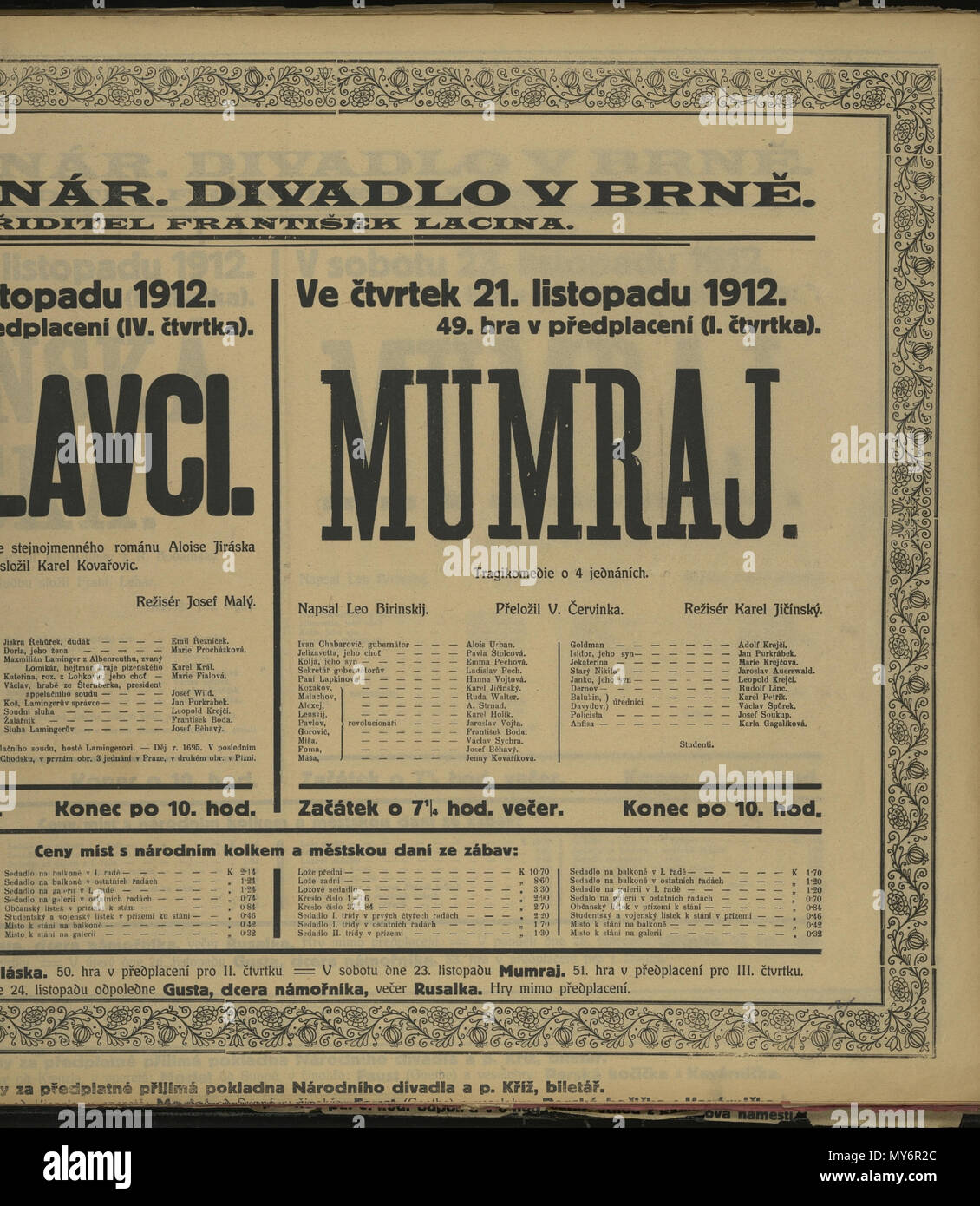 Ceske narodni divadlo -Fotos und -Bildmaterial in hoher Auflösung – Alamy