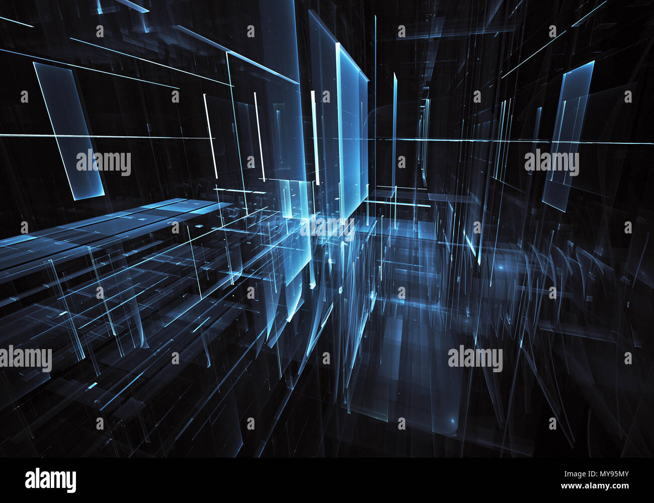 Abstrakte Zukunft Technologie Hintergrund - computergenerierte 3D-Bild ...