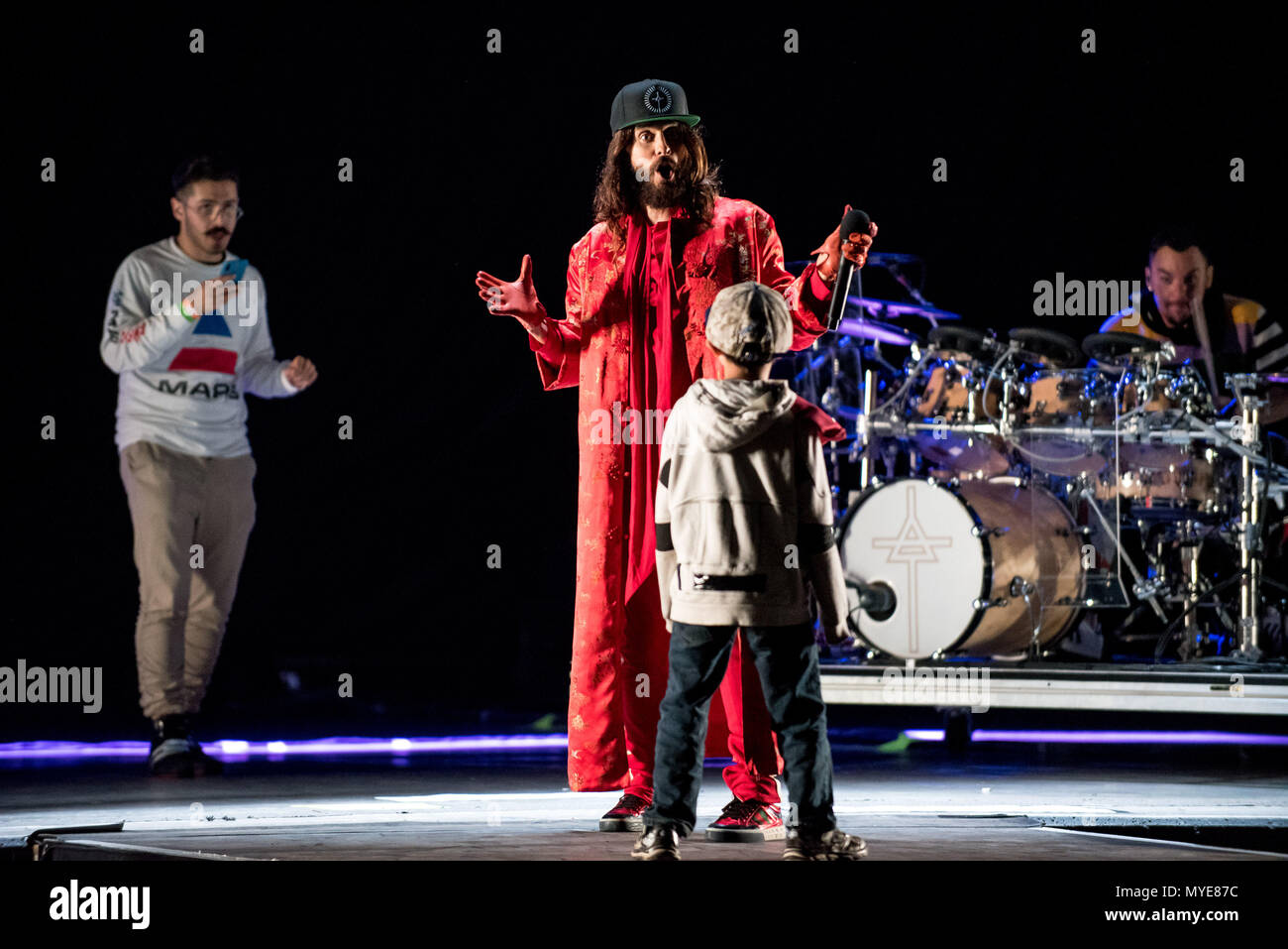 Toronto, Ontario, Kanada. 6. Juni, 2018. JARED LETO und seine Band "30 ...