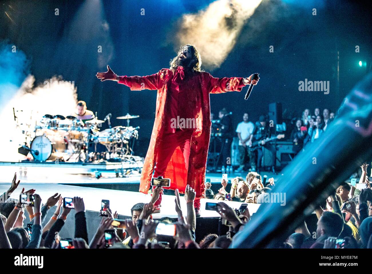 Toronto, Ontario, Kanada. 6. Juni, 2018. JARED LETO und seine Band "30 ...