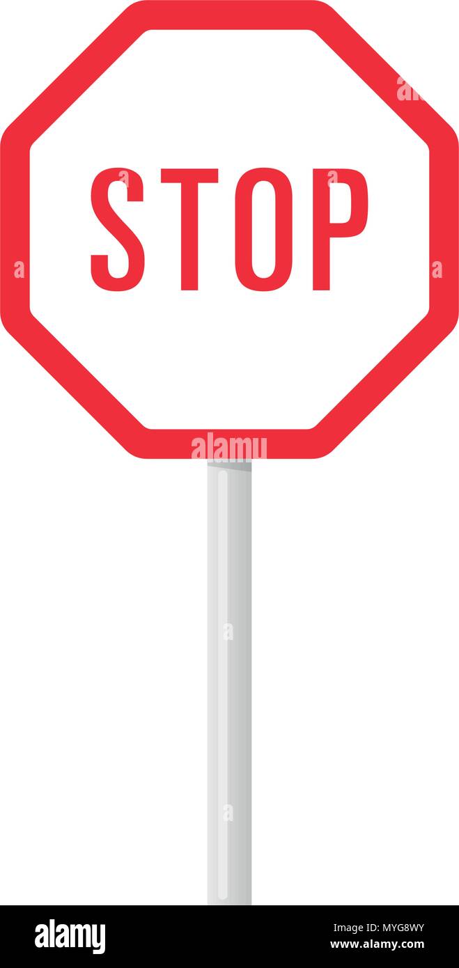 Octagon stop sign Stock-Vektorgrafiken kaufen - Alamy