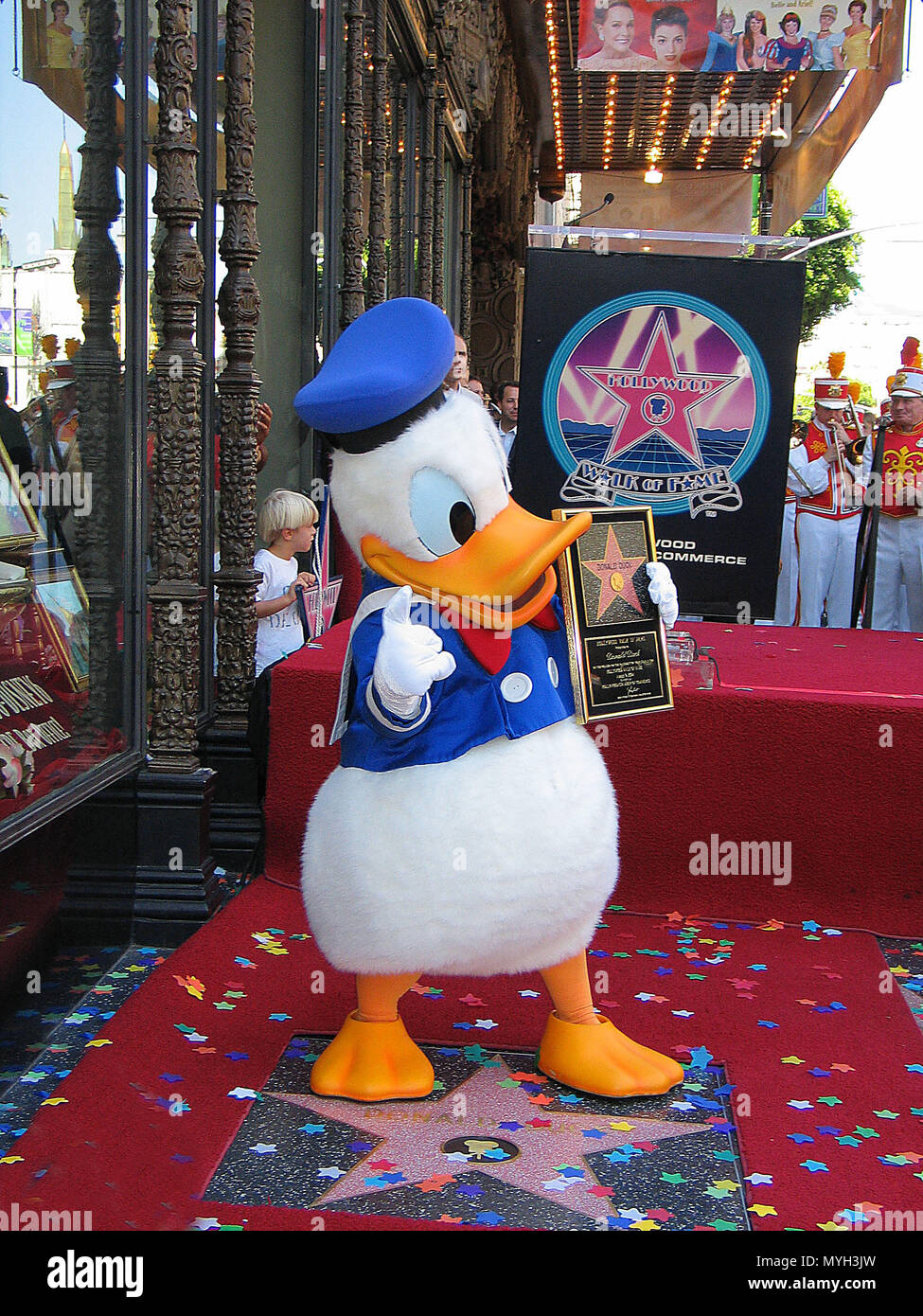 Donald Duck erhielt die 2257Th Stern auf dem Hollywood Walk of Fame in ...