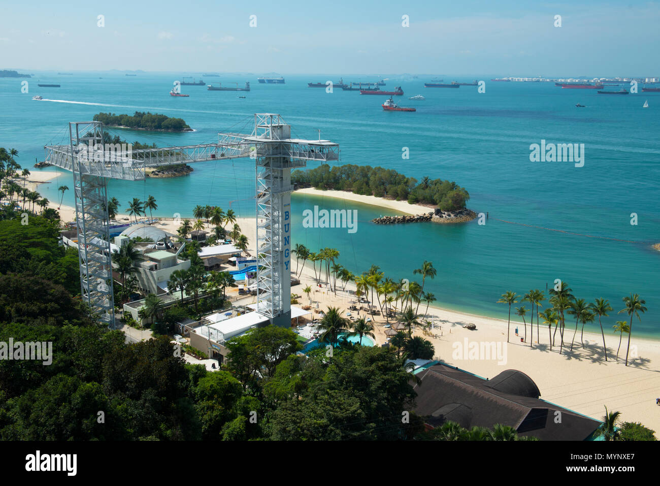 Beach Resort Insel Sentosa Singapur Stockfotografie - Alamy