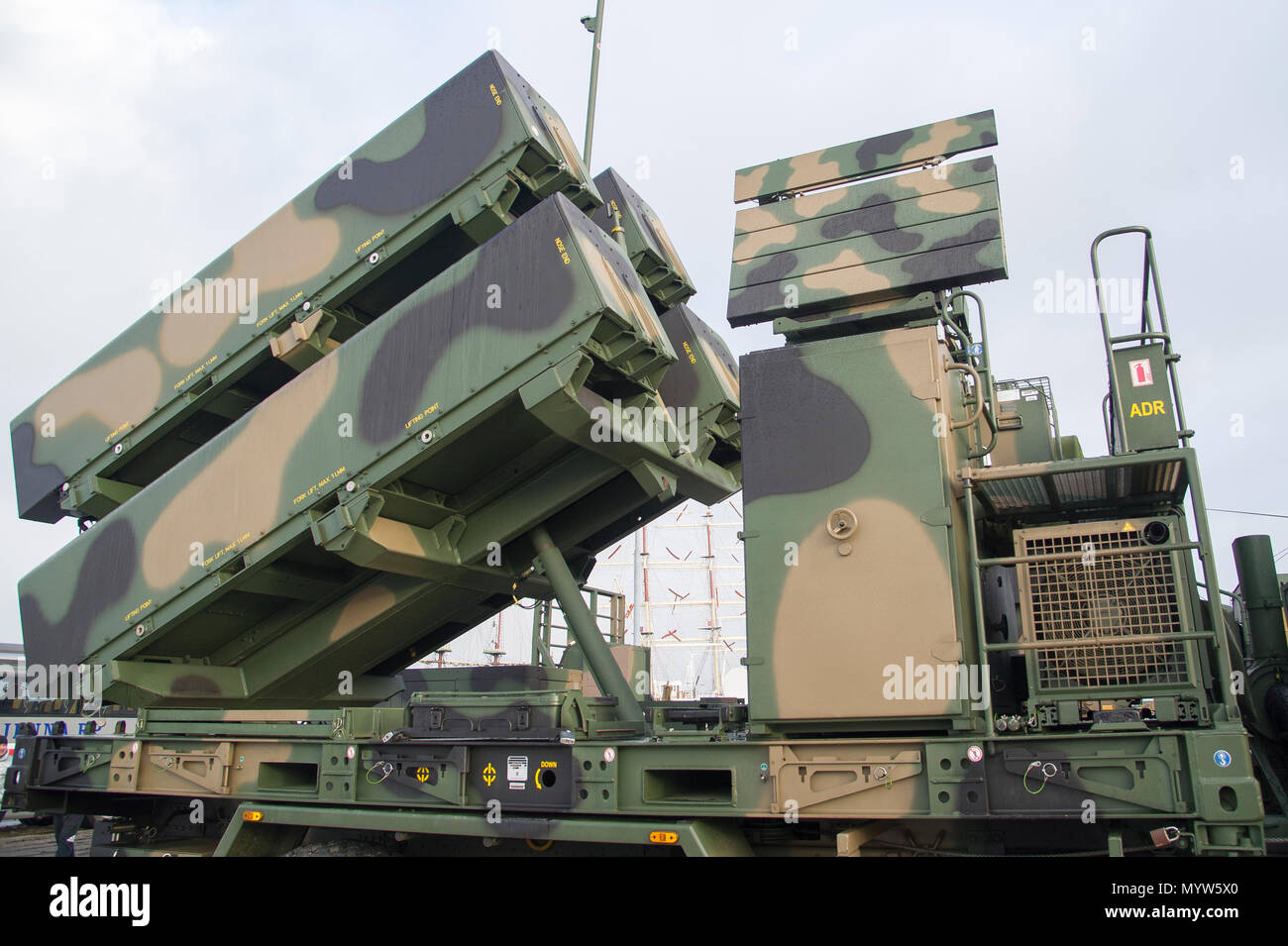 Ein anti-schiff und an Land Attack missile Naval Strike Rakete (NSM) entwickelt, die von der ...