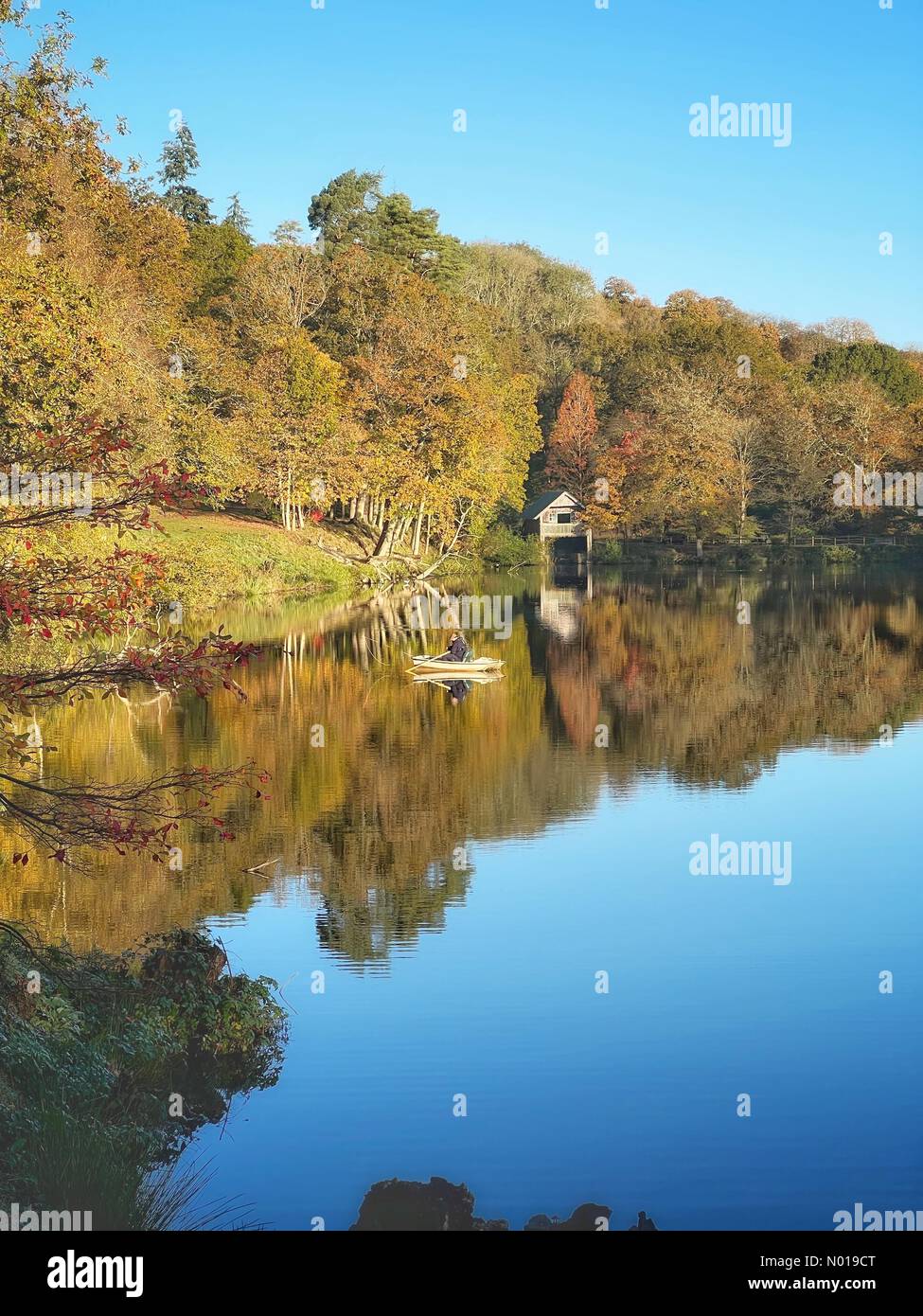 Wetter in Großbritannien: Herbstfarben in Godalming. Winkworth ...