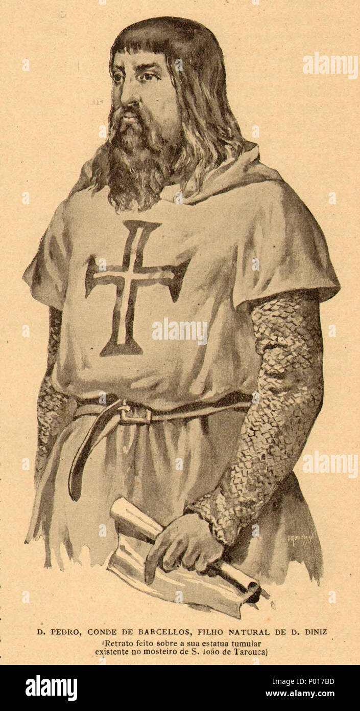 2 D. Pedro, Conde de Barcelos - História de Portugal, beliebte e ilustrada Stockfotografie - Alamy
