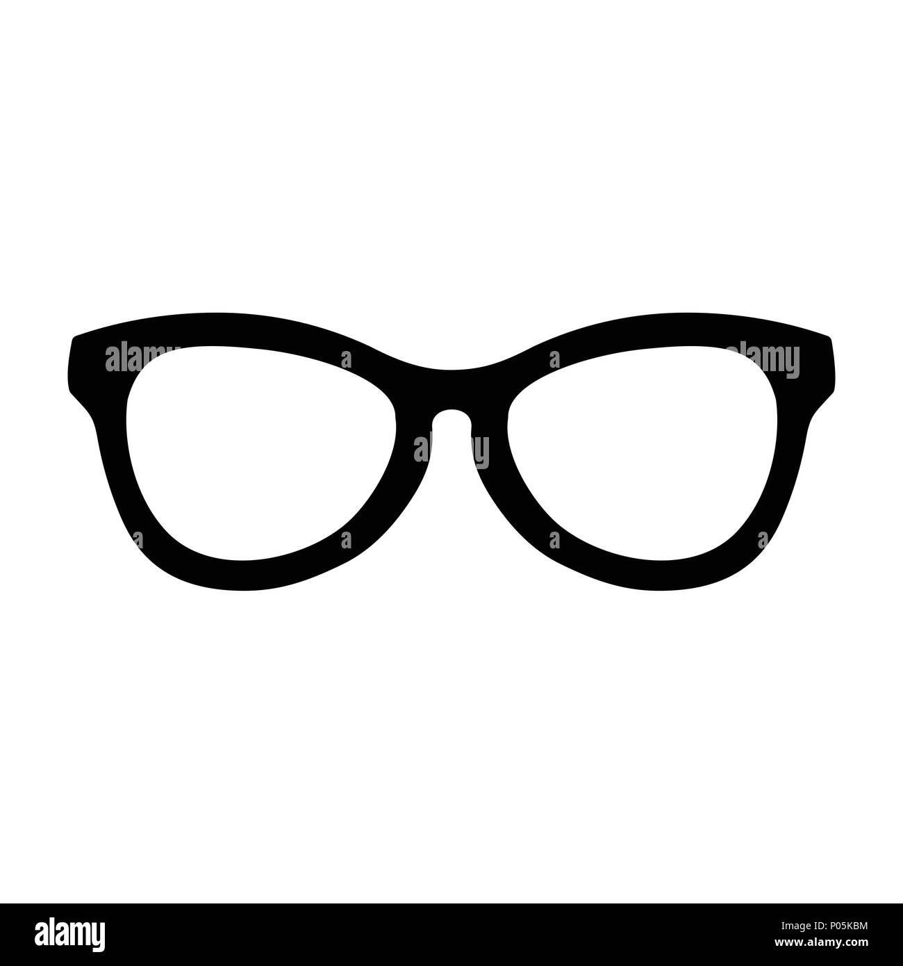 Einfach coole Brille Vektor Symbol Grafik Logo Design Stock ...