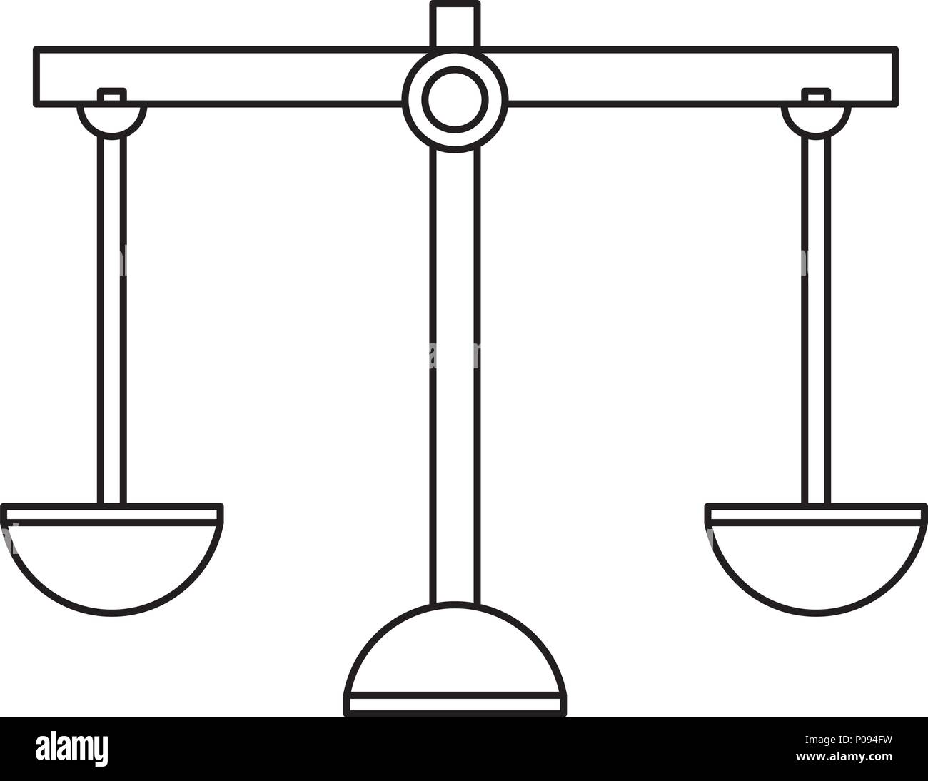Maßstab Symbol auf weißem Hintergrund, Vector Illustration Stock ...