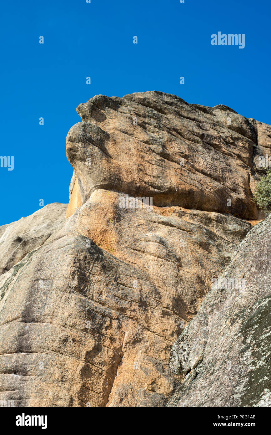 Blick auf El Indio, der Inder. Es ist ein Granit Felsen und ein ...