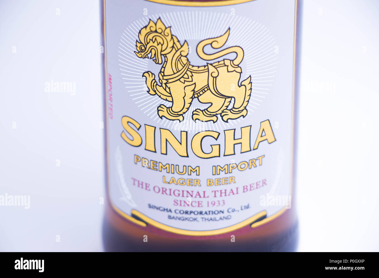 Singha Bier Logo Stockfotos und -bilder Kaufen - Alamy