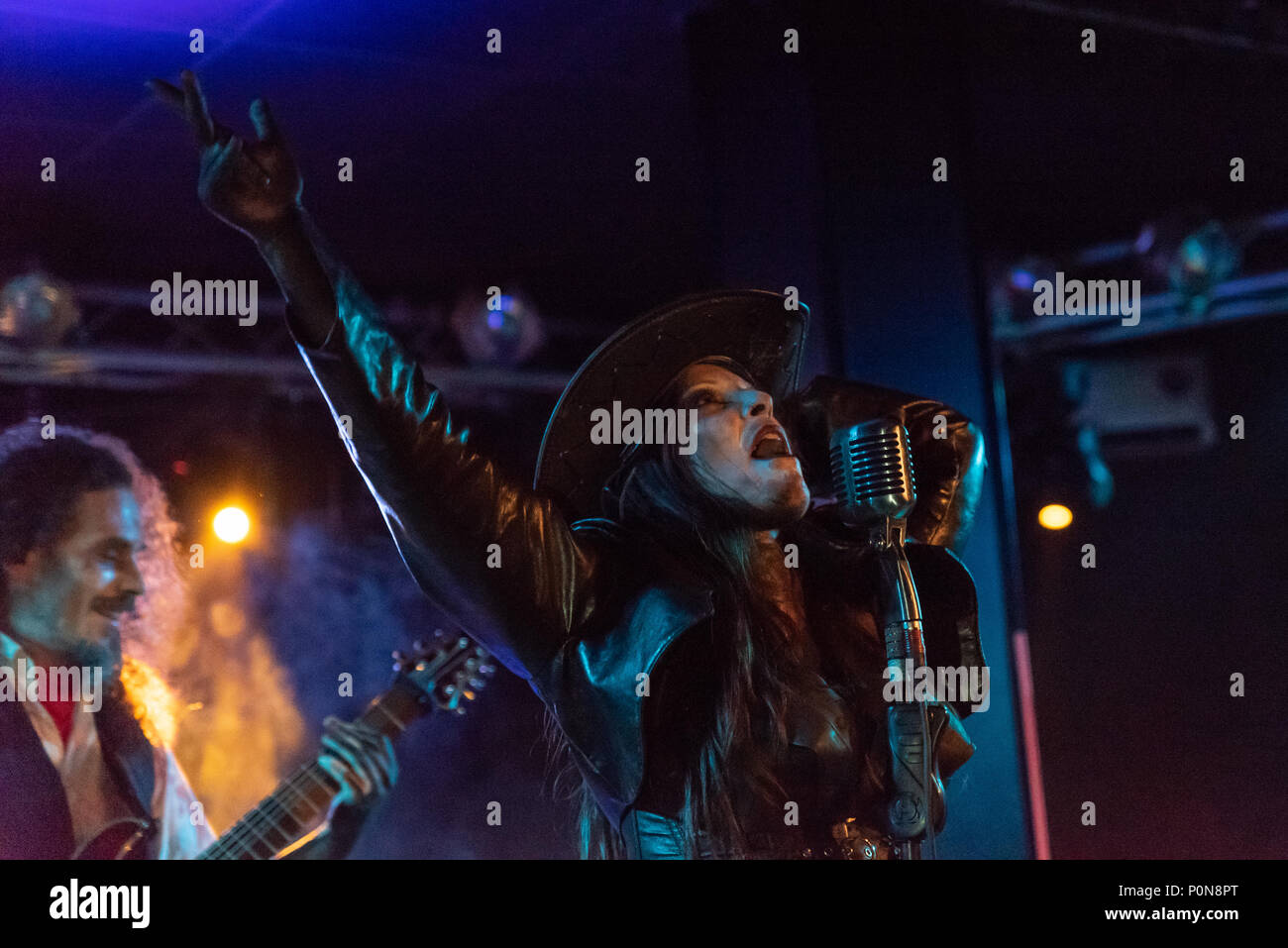 Mailand, Italien - 6. Juni 2018: Italienische Metal Rock Band DEATHLESS ...