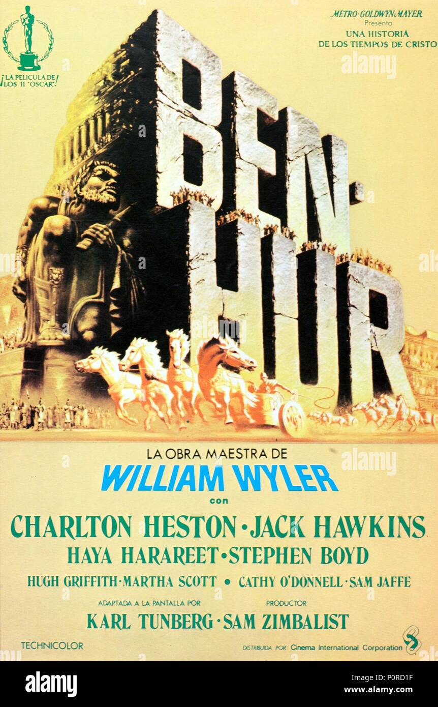 Ben Hur 1959 Poster Stockfotos und -bilder Kaufen - Alamy